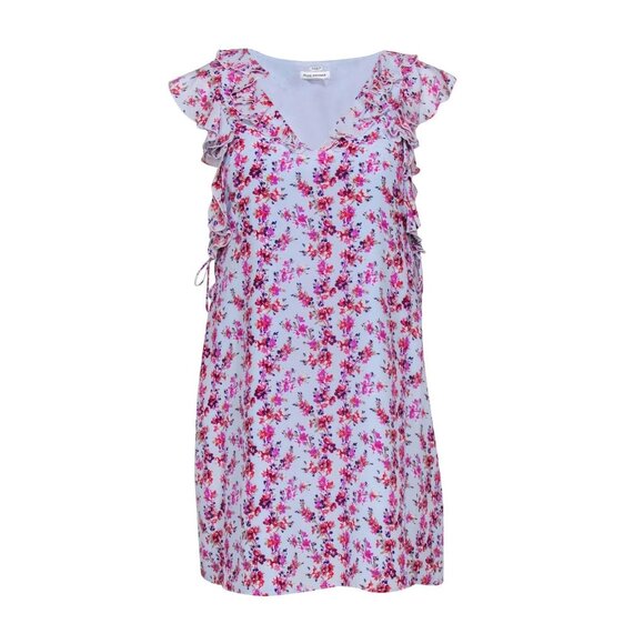 Club Monaco | Dresses | Club Monaco Coquette Summer Silk Light Blue ...